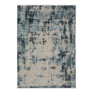 Harlan Modern Ethereal Polyester Area Rug, 9'10" x 12'10 ...