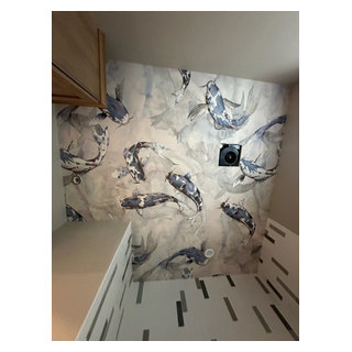 Wallpaper installation Ceiling in Redmond - Shabby-chic Style - Hall ...