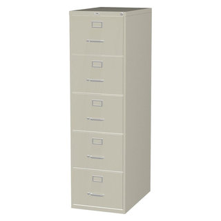 Lorell Commercial Grade Vertical File Cabinet, 18"x26.5"x61", Putty, 18 ...