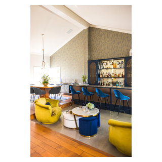 One Step Down Cocktail Lounge - Midcentury - Home Bar - Orange County ...
