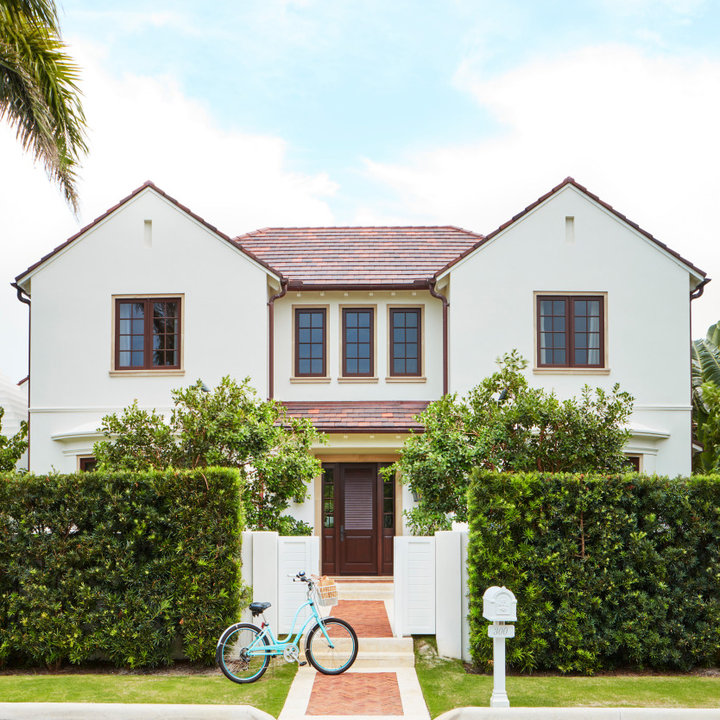 75 Beautiful House Exterior with a Red Roof Ideas and Designs ...
