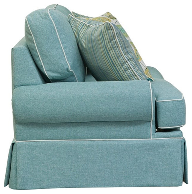 American Furniture Classics 8-010-S275A Coastal Aqua Series Sofa - Contemporary - Sofas - by ...