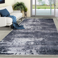 Allstar Living Room Area Rug with Weathered Texture design in Black ...