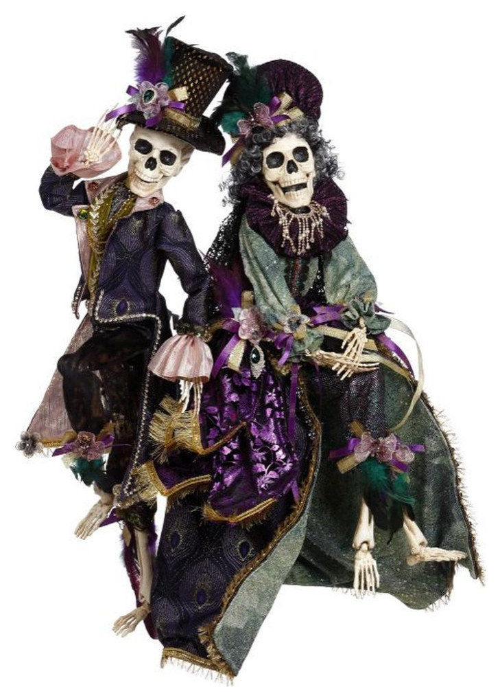 Mark Roberts Fall 2022 Peacock Palace Skeleton, Assortment of 2, Large ...