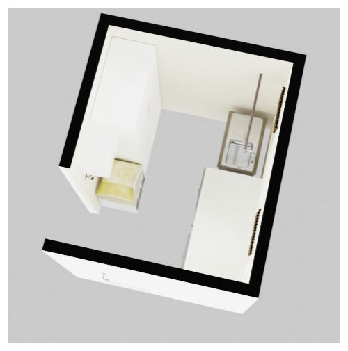 Laundry Room Layout and Kitchen Entry