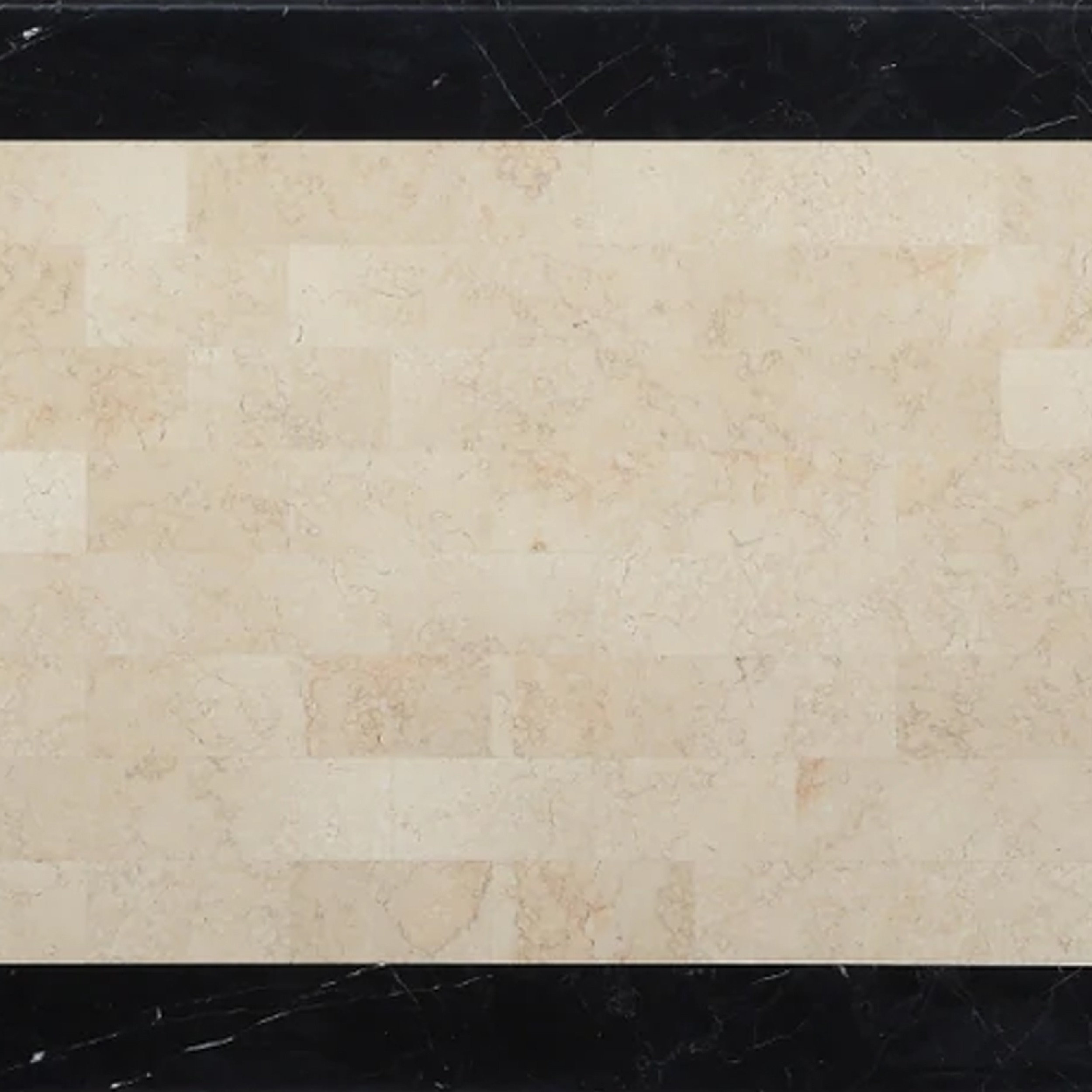 Benzara BM275498 61" Rectangular Coffee Table, Marble Top, Beaded Apron ...