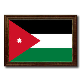 Jordan Country Flag Canvas Print, 15"x21", 19"x27" - Traditional ...