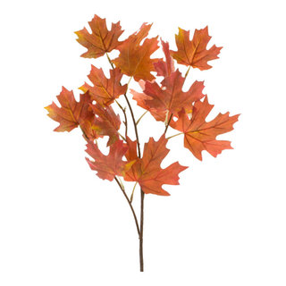 Maple Leaf Spray, Set of 6 - Traditional - Artificial Plants And Trees ...