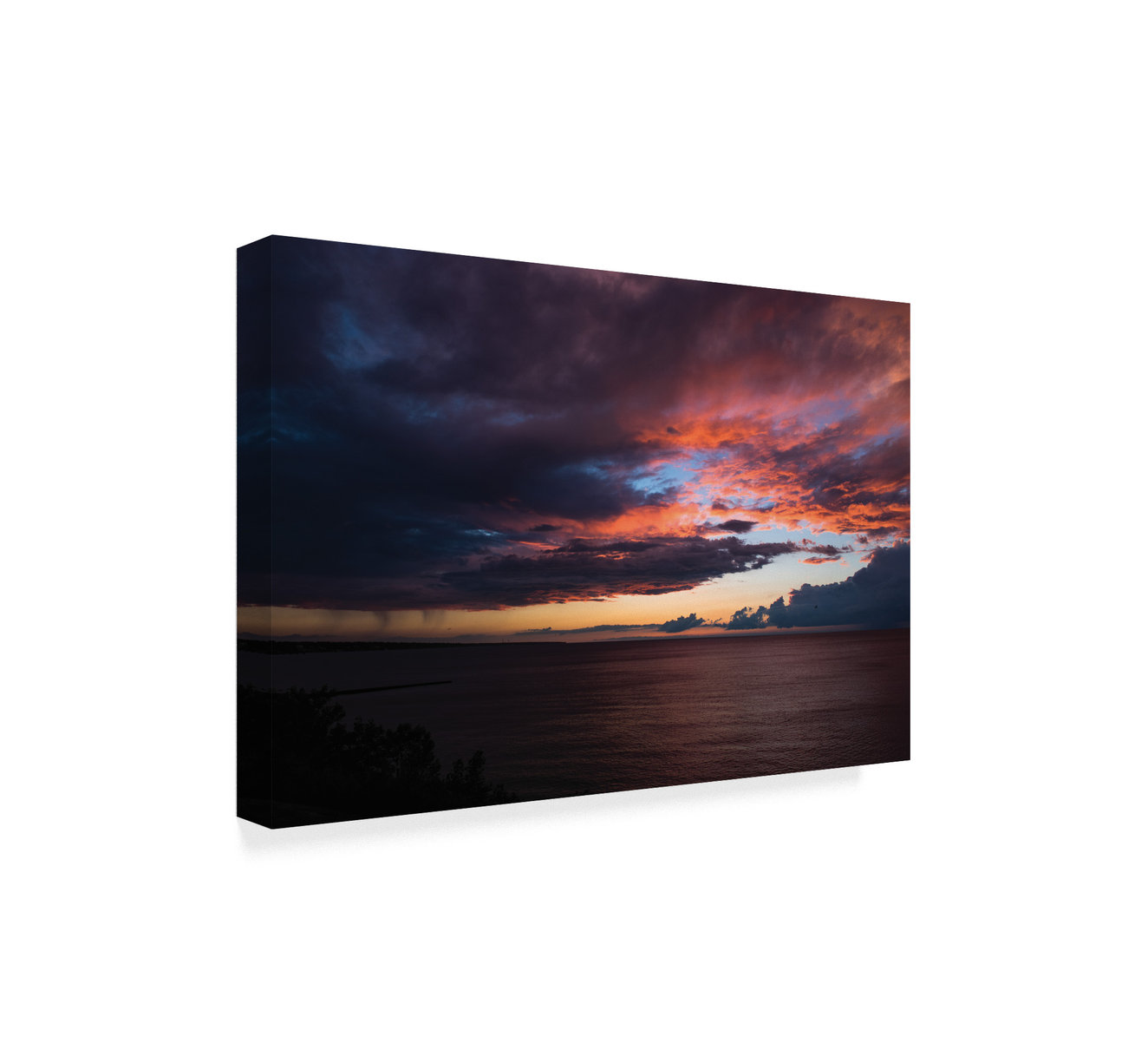 Kurt Shaffer 'Awesome Sunset Magic Hour' Canvas Art, 22"x32" - Beach ...
