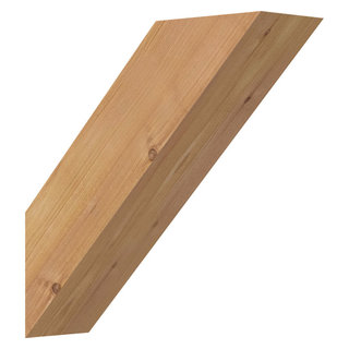3 1/2"Wx6"Dx10"H Balboa Smooth Brace, Western Red Cedar, 12"Dx12"H ...