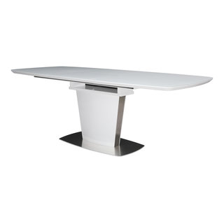 Extension Dining Table, White - Contemporary - Dining Tables - by CII ...