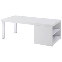 ACME Harta Coffee Table in White High Gloss & Chrome - Contemporary - Coffee Tables - by ...
