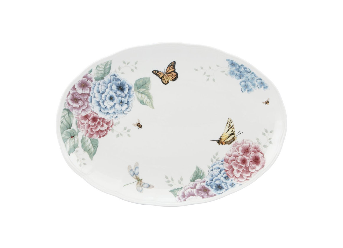 Butterfly Meadow Dinnerware Oval Platter - Contemporary - Serving ...