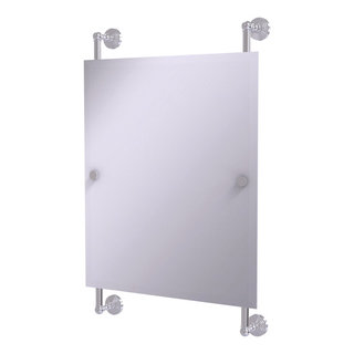 Waverly Place Collection Rectangular Frameless Rail Mounted Mirror ...