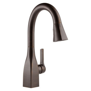 Delta Faucet 9983-RB-DST Single Handle Pull-down Prep Faucet, 43.925 ...