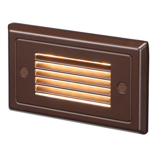 24-Pack Low Voltage Louvered Step Light, 3000K Warm White ...