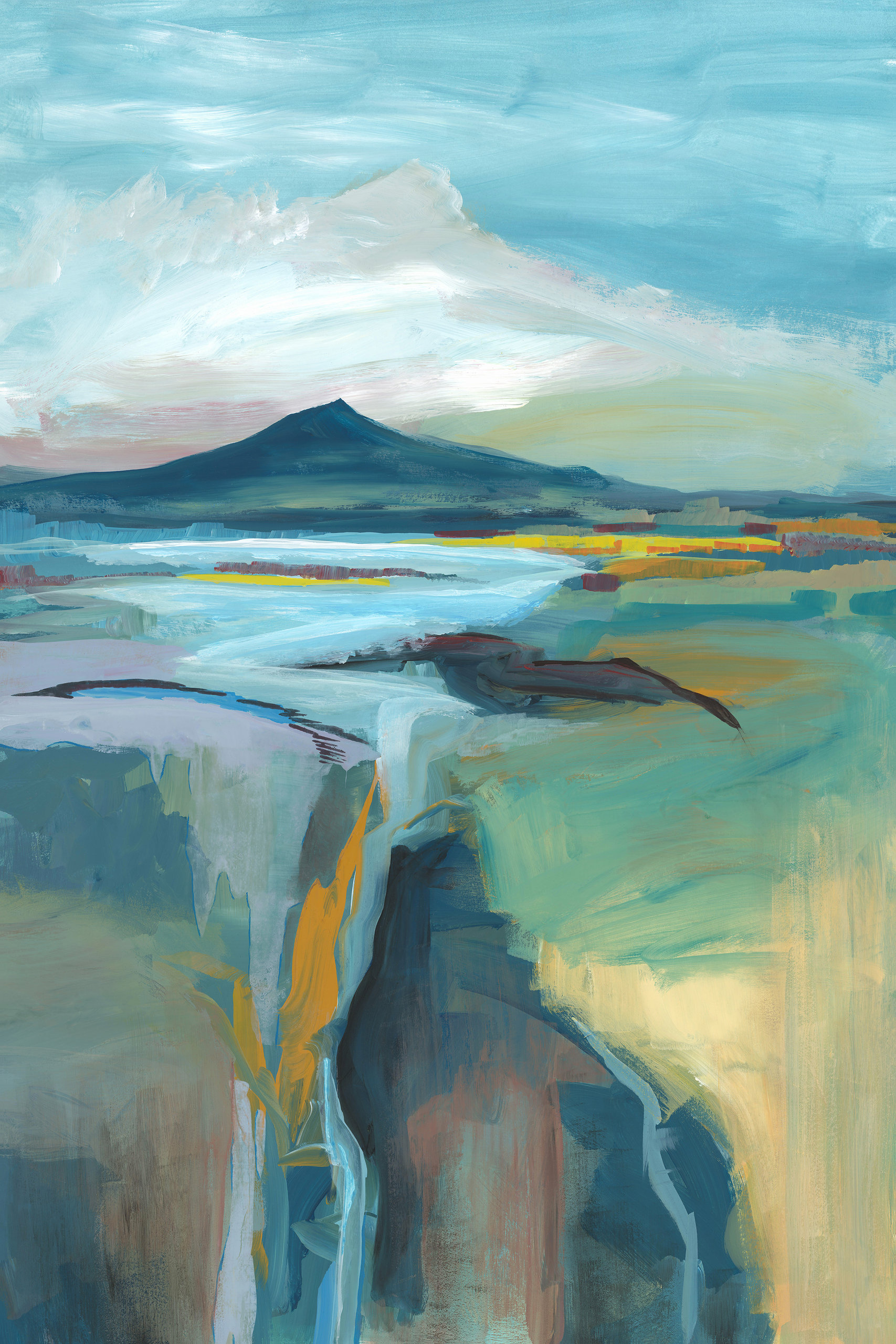 Crevasse Artwork, 30x45 - Contemporary - Prints And Posters - by ...