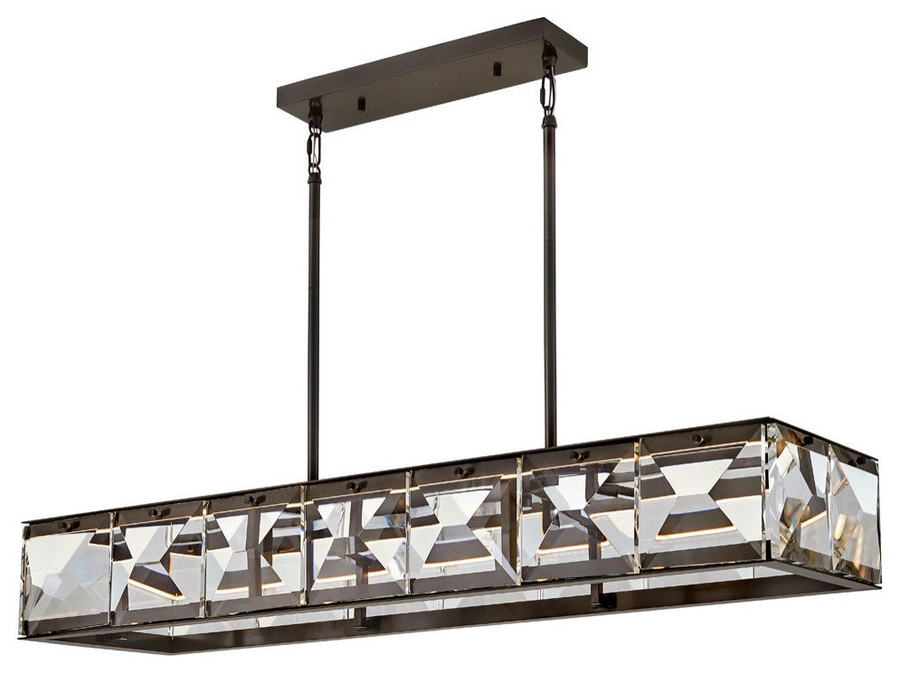 Jolie LED Linear Chandelier in Black Oxide - Transitional - Kitchen ...