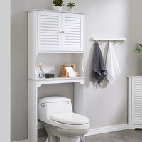 Decatur Over-the-Toilet Cabinet, 25.5"W x 7"D x 18.5"H - Beach Style ...