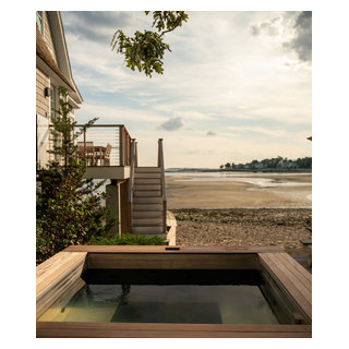 Waterfront Recording Cottage - Beach Style - Home Theater - New York ...