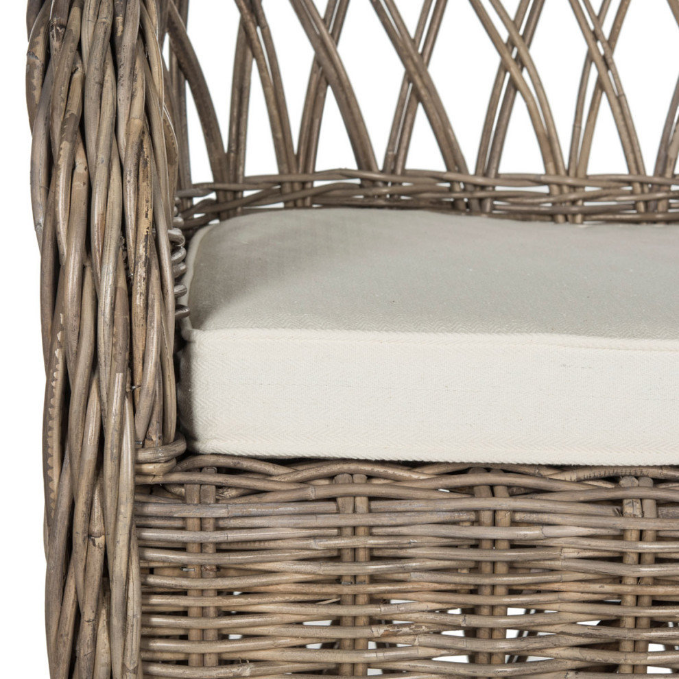 Taj Wicker Club Chair Natural - Tropical - Armchairs And Accent Chairs ...