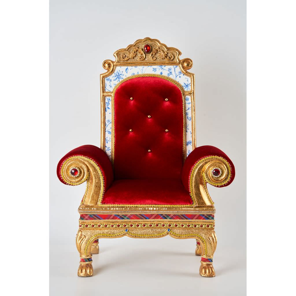 Katherine's Collection 2022 Chinoiserie Santa Chair Figurine, 14.75"x8 ...