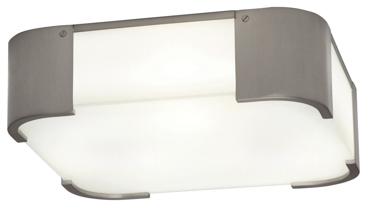 Robert Abbey B1319 Three Light Flushmount Bryce Brushed Nickel - Contemporary - Flush-mount ...