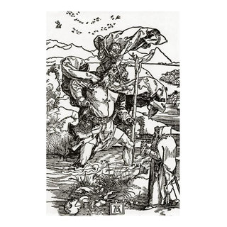 "St Christopher 2" Digital Paper Print by Albrecht Durer, 16"x24", 28 ...
