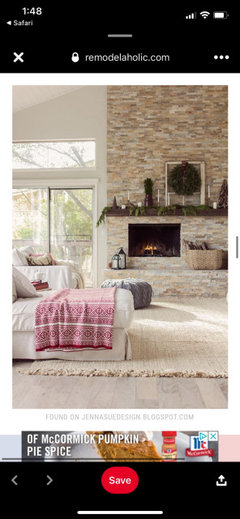 Offset fireplace decor