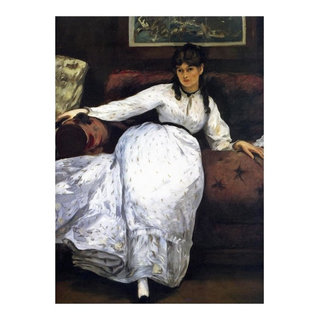 "Berthe Morisot; le repos" Digital Paper Print by Edouard Manet, 18"x24 ...
