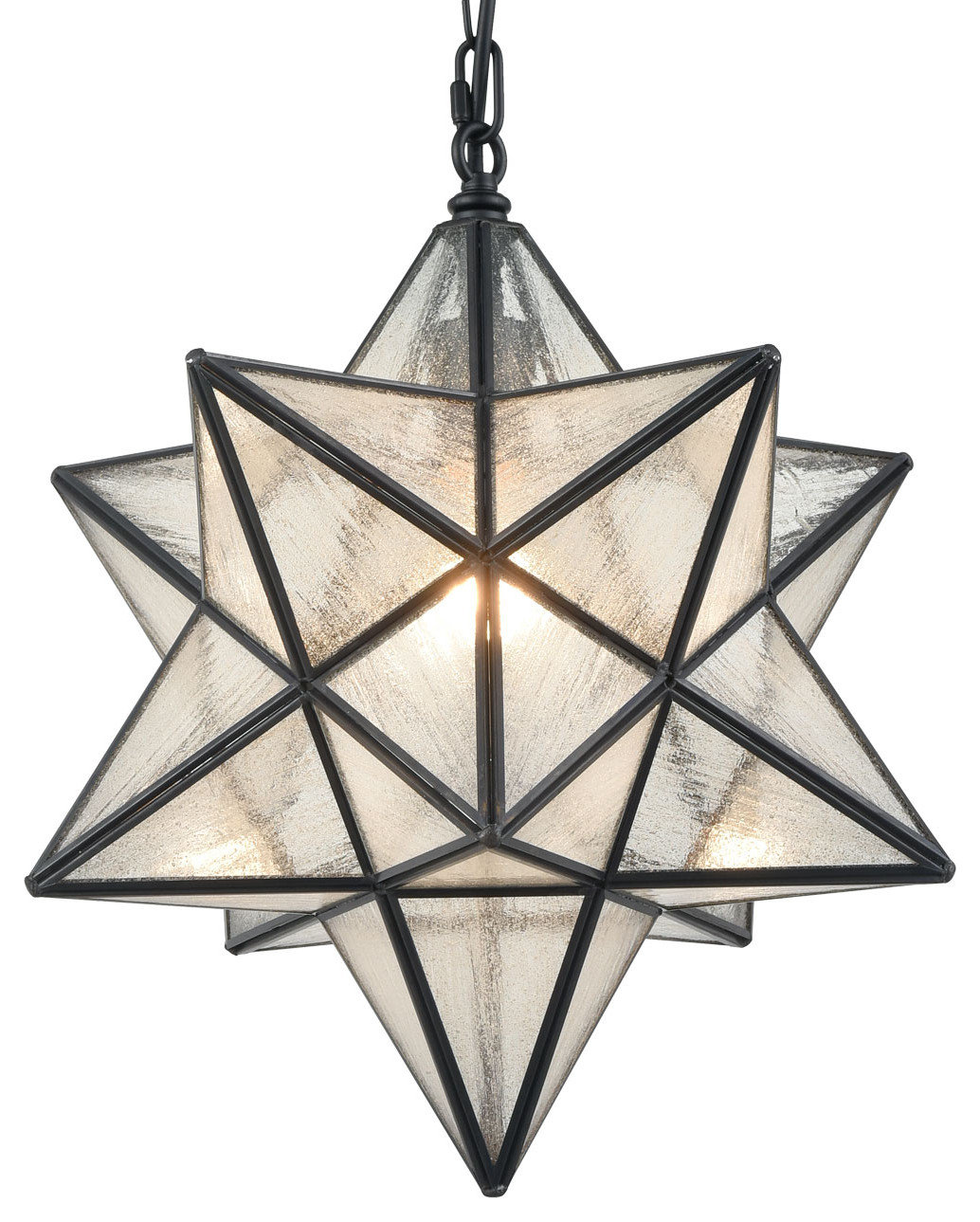Moravian Star Pendant Light Star Glass Lights With Chain, 16 ...