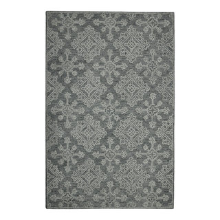 Britton Penswick Hand-Tufted Wool Area Rug, 5'x7'6" - Contemporary ...