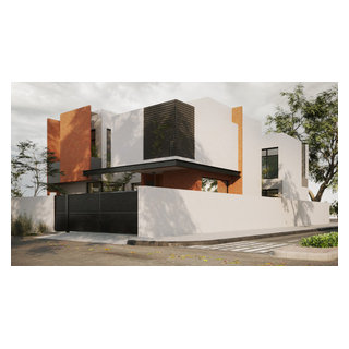 Traditional Brick House in DHA Lahore - Traditional - Exterior - Other ...