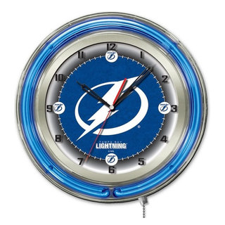 Tampa Bay Lightning 19" Neon Clock - Contemporary - Wall Clocks - by ...