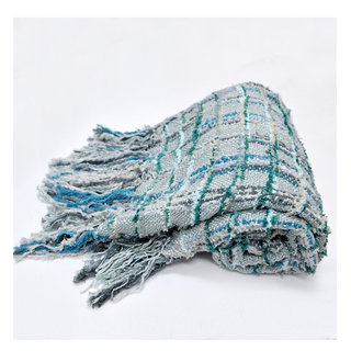 Multi Color Chenille Throw, 60"x80" - Farmhouse - Throws - by BNF Home ...