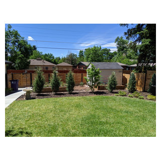 Modern Farmhouse Landscape Design (Colorado) - Farmhouse - Landscape ...