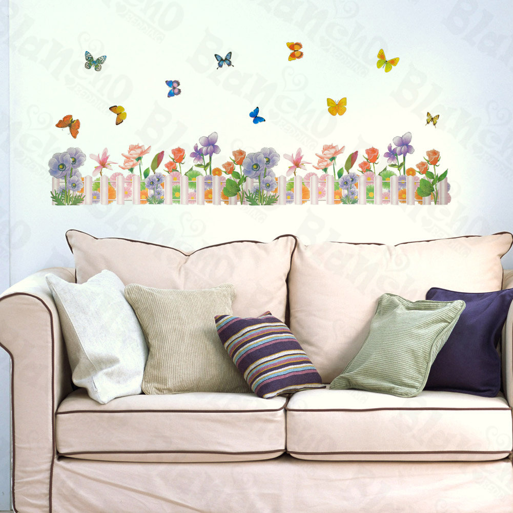 Floral Dream - Large Wall Decals Stickers Appliques Home Decor ...