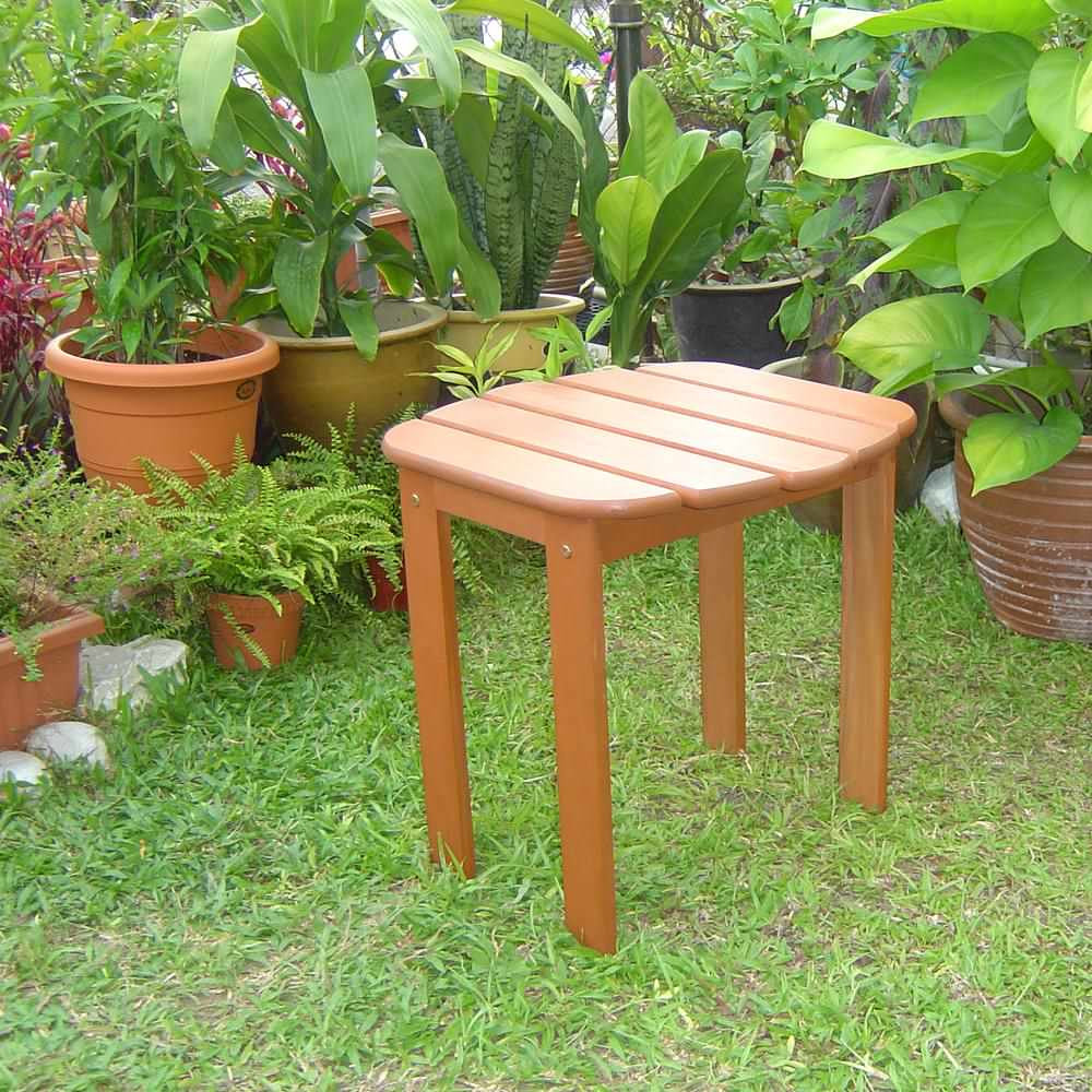 Teak Adirondack End Table - Transitional - Outdoor Side Tables - by ...