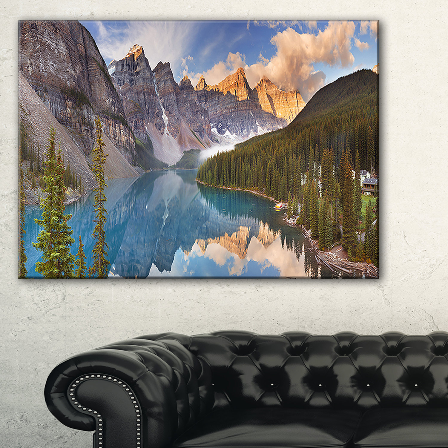 "Moraine Lake in Banff Park Canada" Landscape Art Wall Art, 32"x16 ...