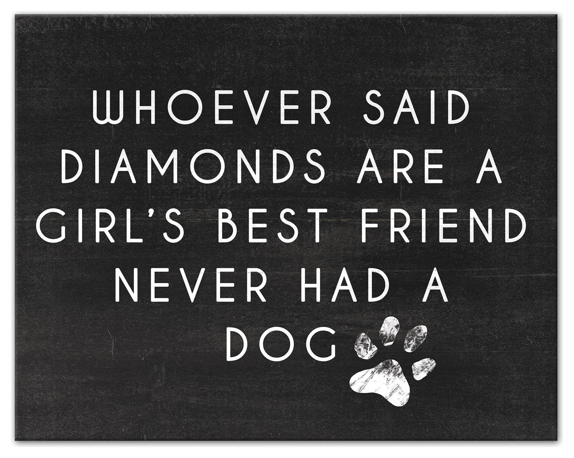 Girl's Best Friend Wall Art - Contemporary - Novelty Signs - by Designs ...