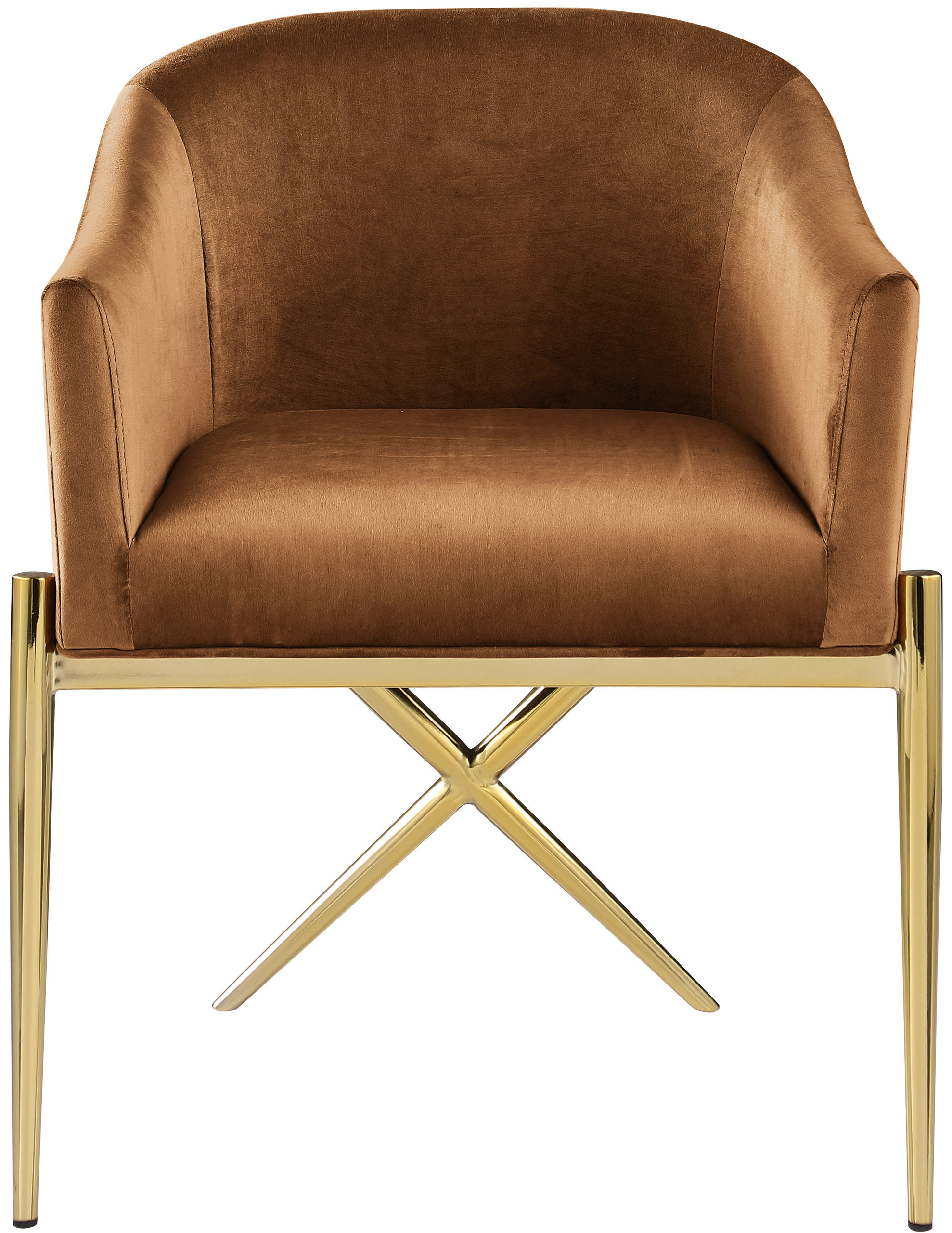 Xavier Velvet Dining Chair - Midcentury - Dining Chairs - by Meridian ...
