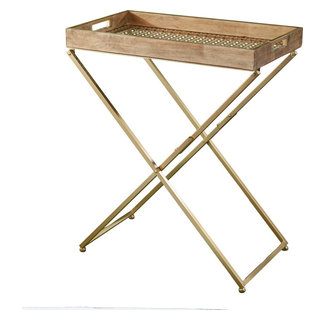 Vizela Folding Side Table - Contemporary - Side Tables And End Tables ...