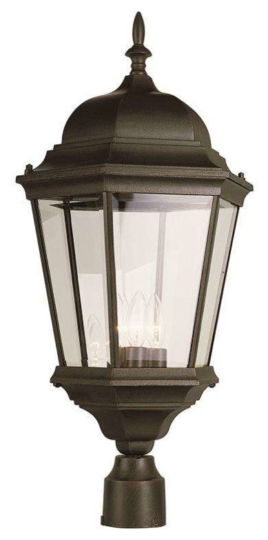 3 Light Post Lantern - Traditional - Post Lights - by Lighting New York ...