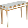 Antiqued Gold Finish Console Table - Contemporary - Console Tables - by ...