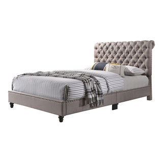 Maxx Clay Panel Bed, King - Traditional - Panel Beds - by Makers | Houzz
