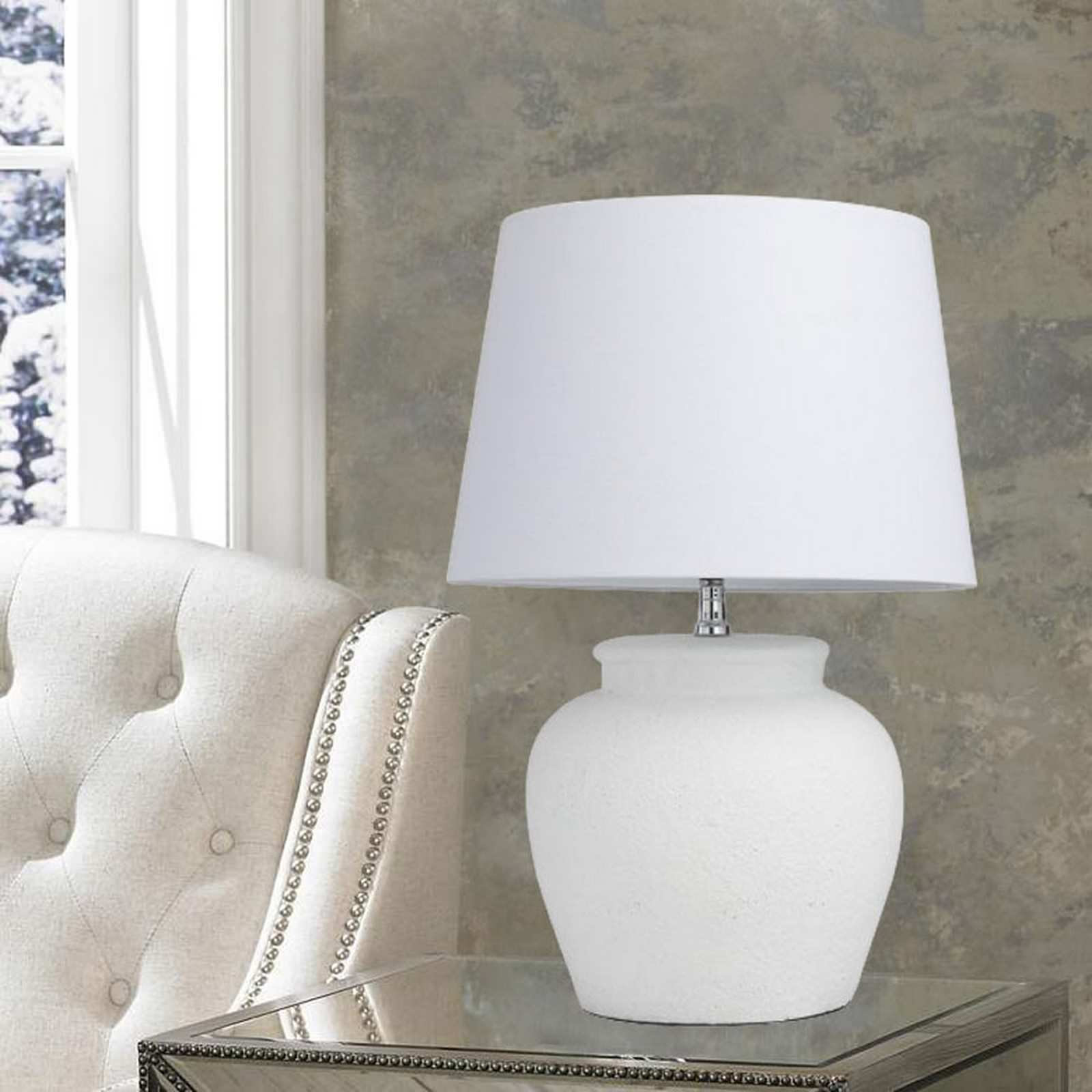 Urban Designs Valdivia 24" Cement Gourd Accent Table Lamp ...