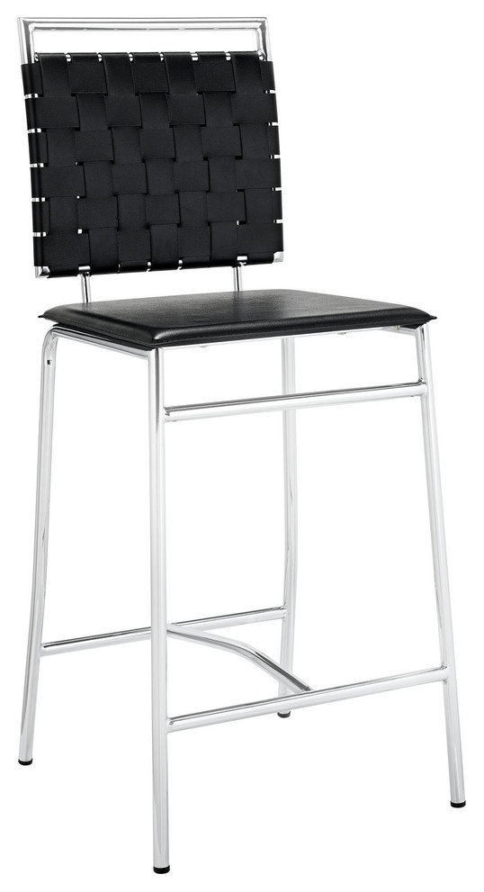 Modern Black Fuse Counter Stool, 19"Lx18"Wx40.5"H - Contemporary - Bar ...