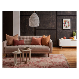 Achromatic Black Batten Lounge - Modern - Living Room - Auckland - by ...
