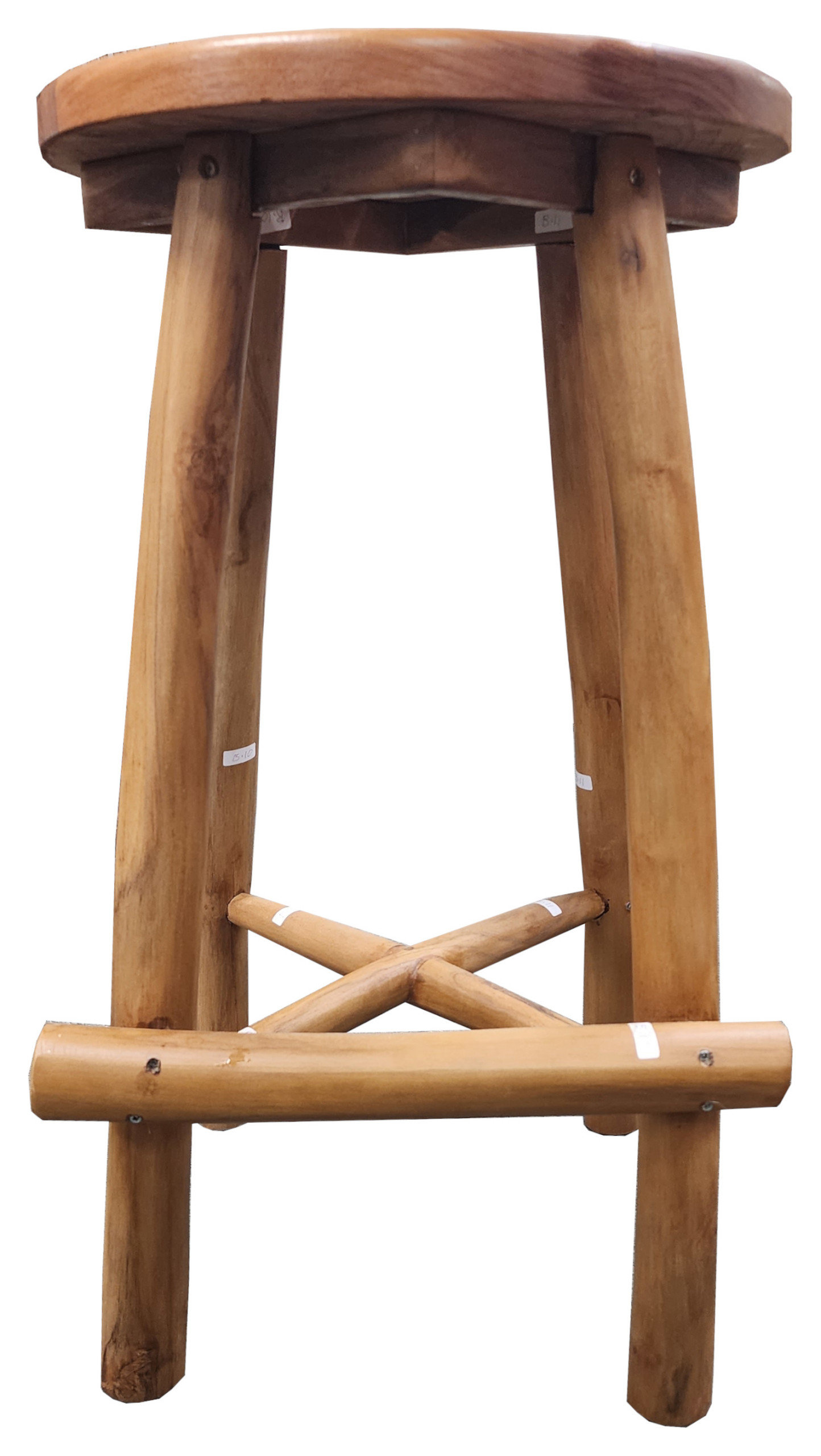 Teak Bar Stool - Rustic - Outdoor Bar Stools And Counter Stools - by ...