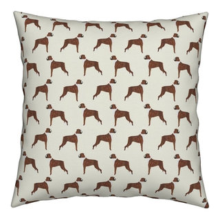 Dogs Dog Boxer Boxer Dog Cute Dog Boxer Fabric Throw Pillow ...